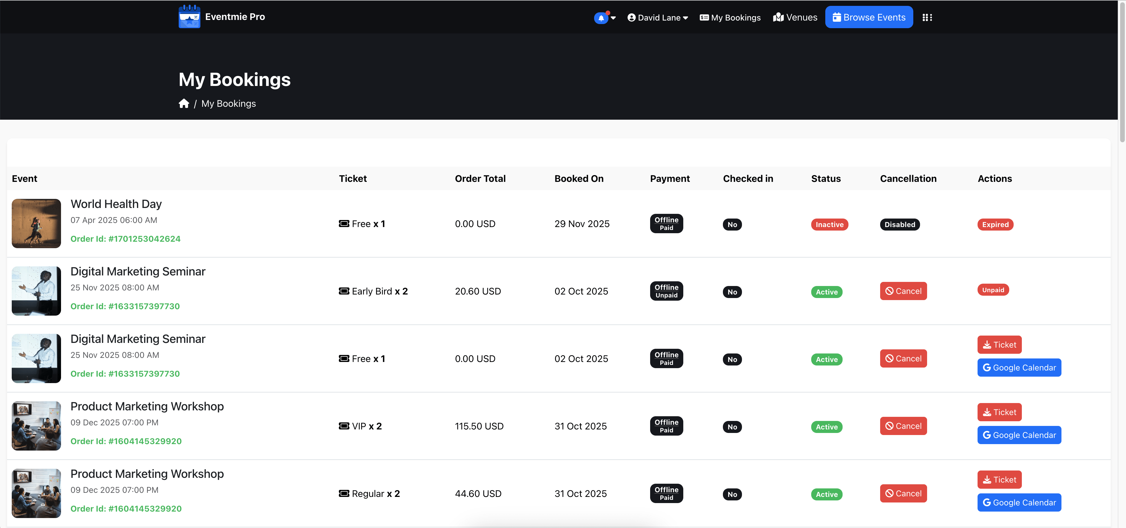 Comprehensive Booking Management System | Eventmie-Pro